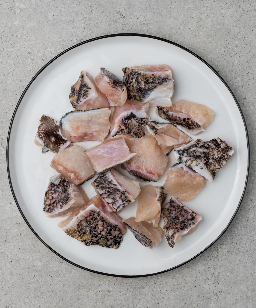 Buy Grouper fish cubes, landbased | HONEST CATCH
